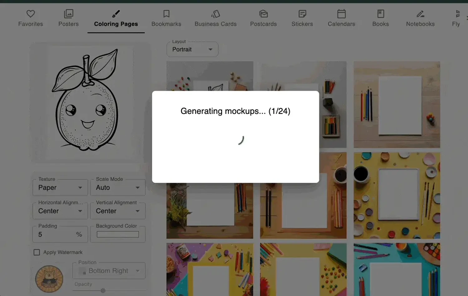 How To Make Money with Coloring Pages – Mockup Generator